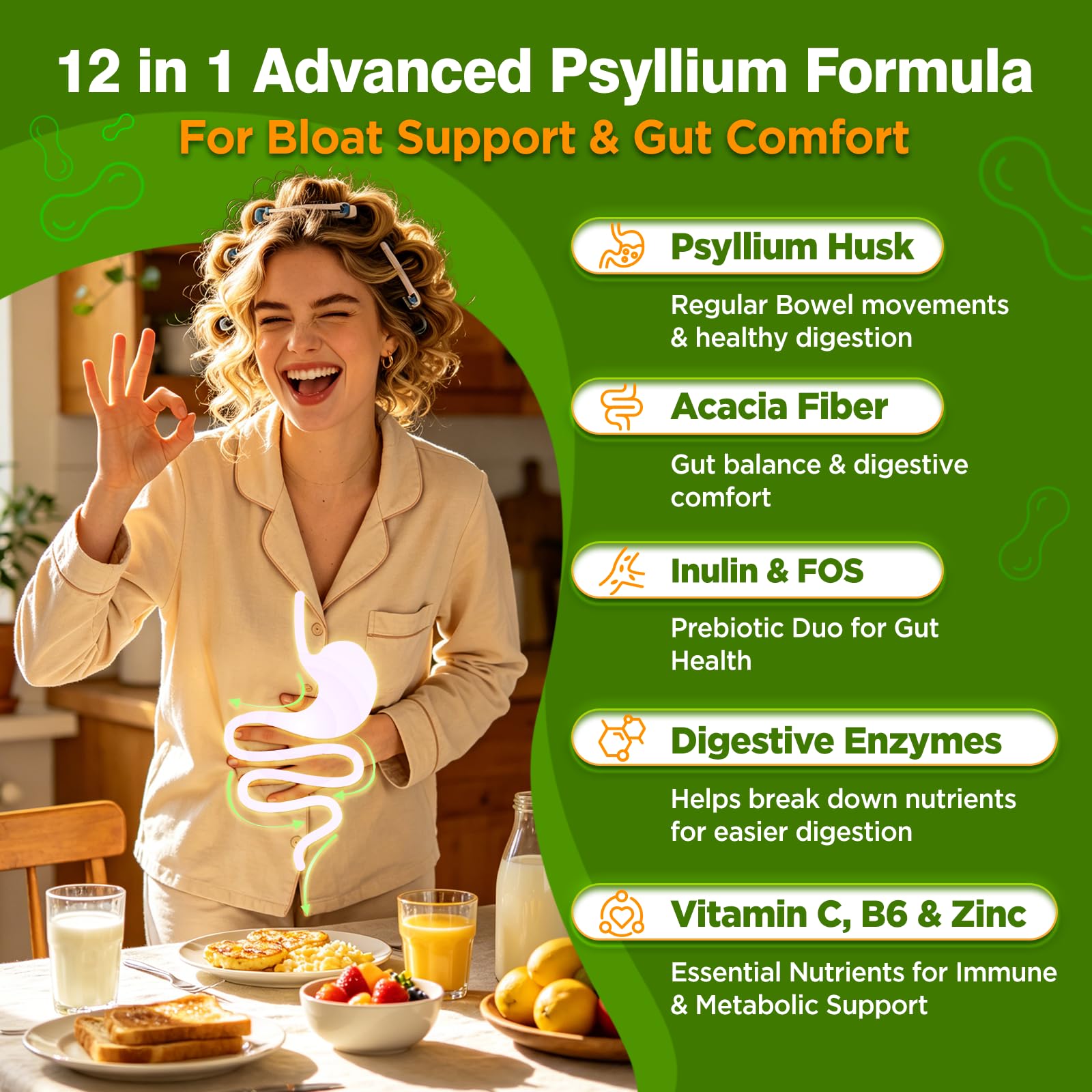 Natural digestive health gummies
