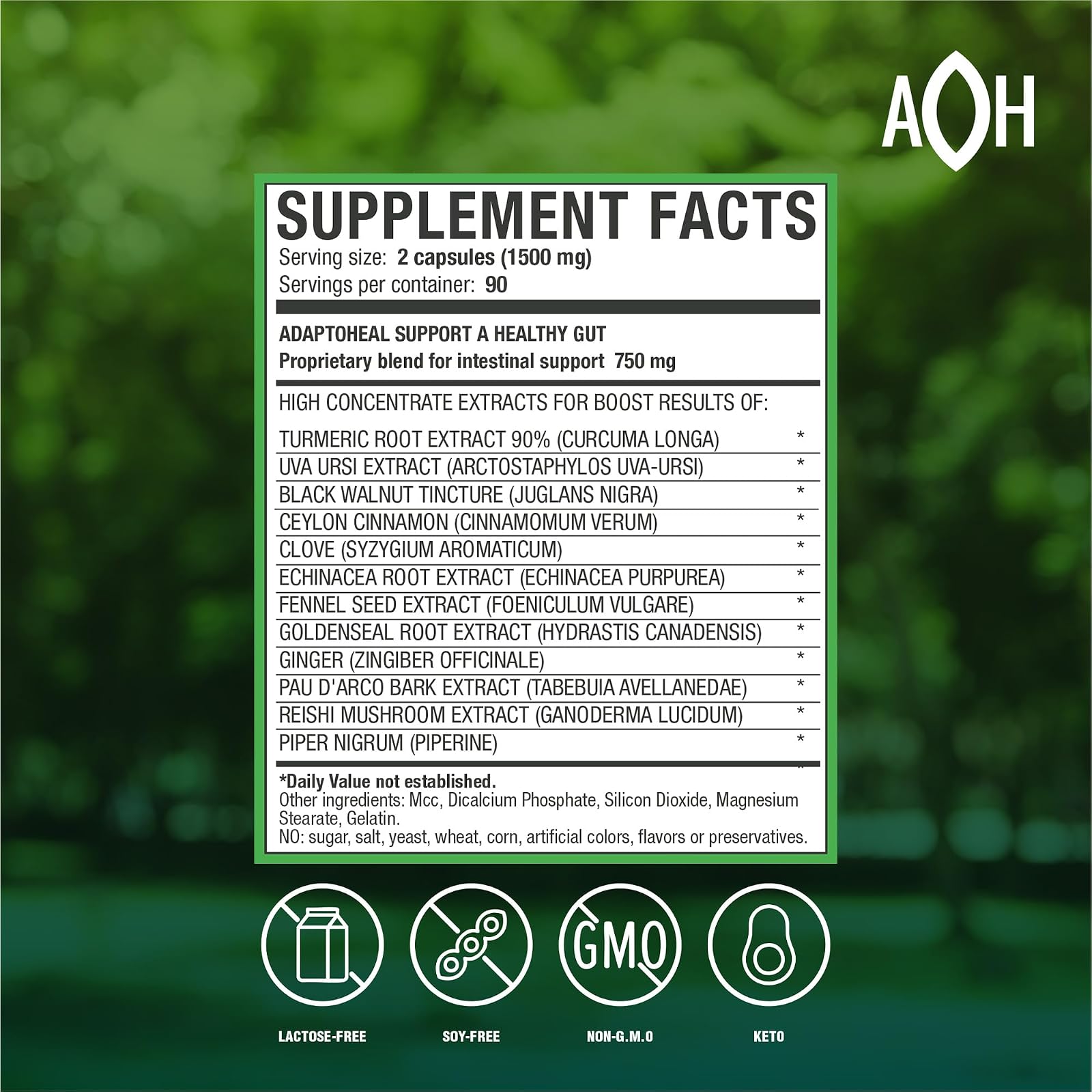 Natural digestive health supplement