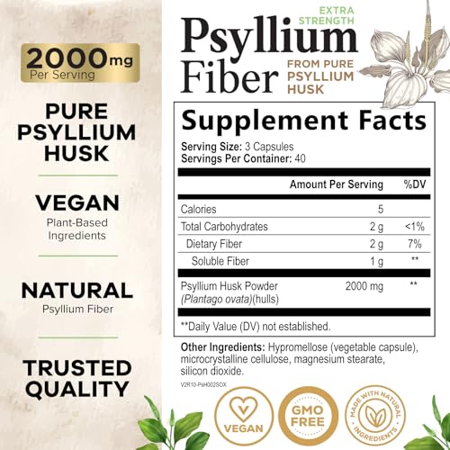 natural digestive health support psyllium husk
