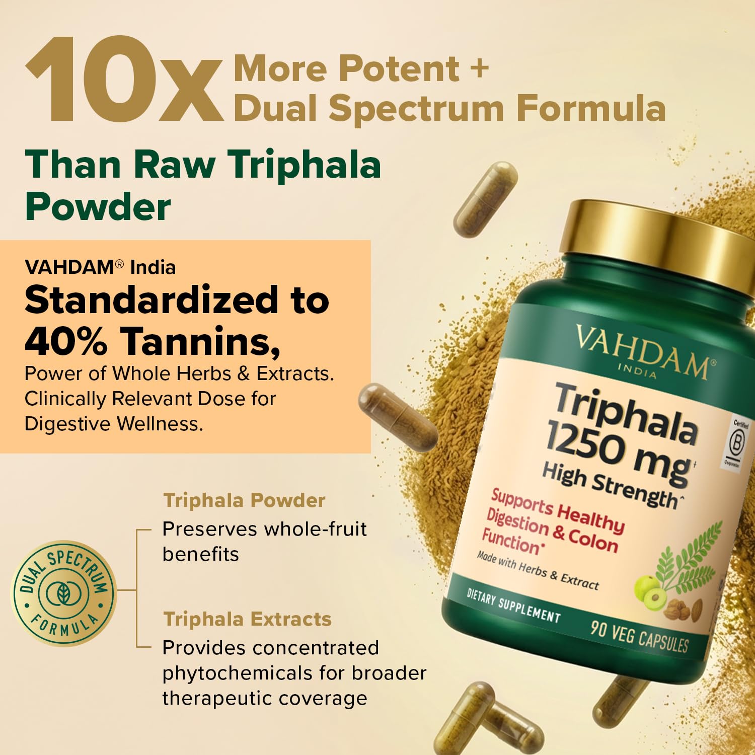 natural digestive health with Triphala