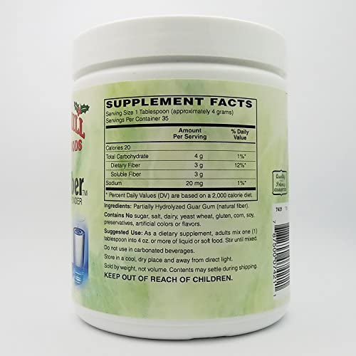 Natural digestive support fiber supplement