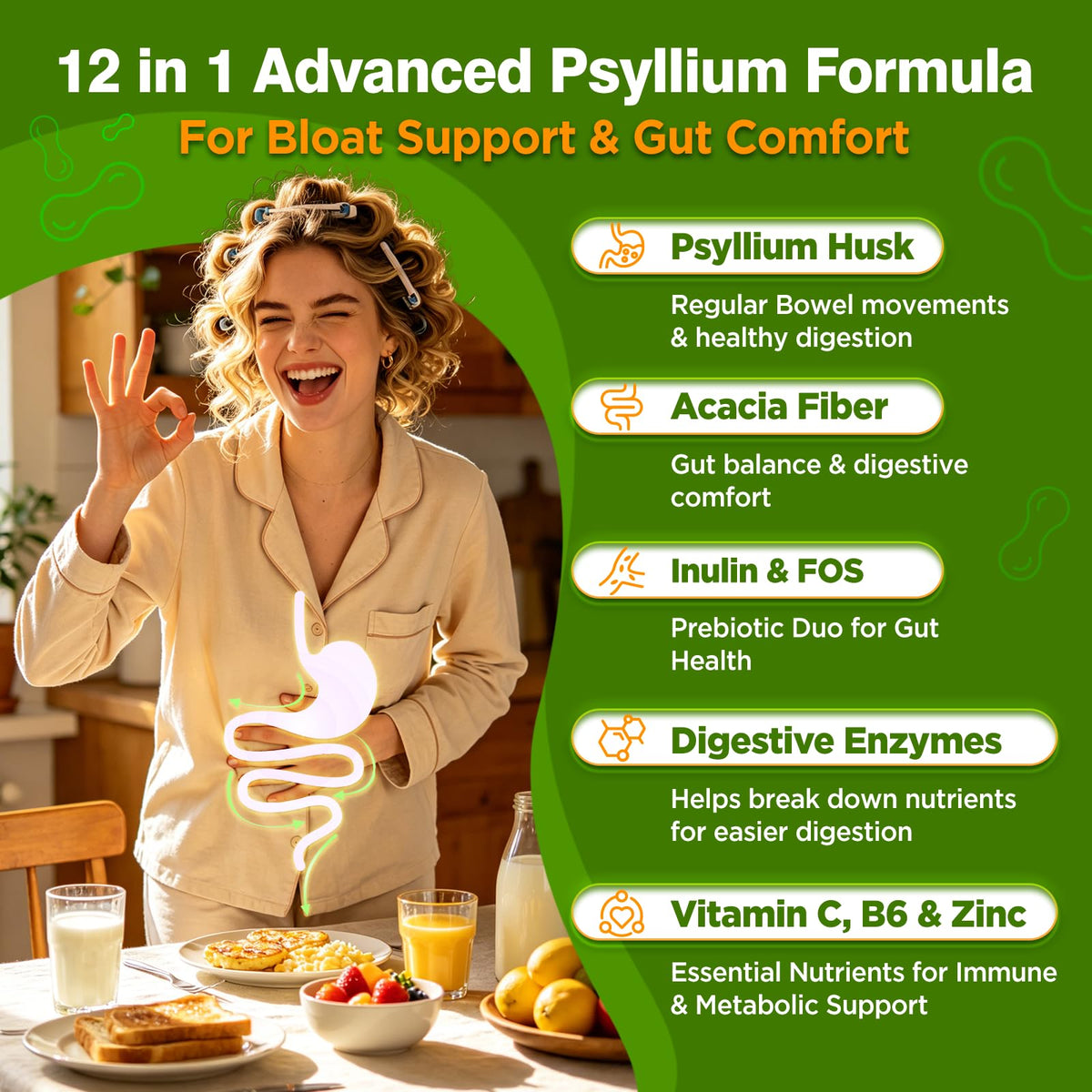 Natural digestive support gummies