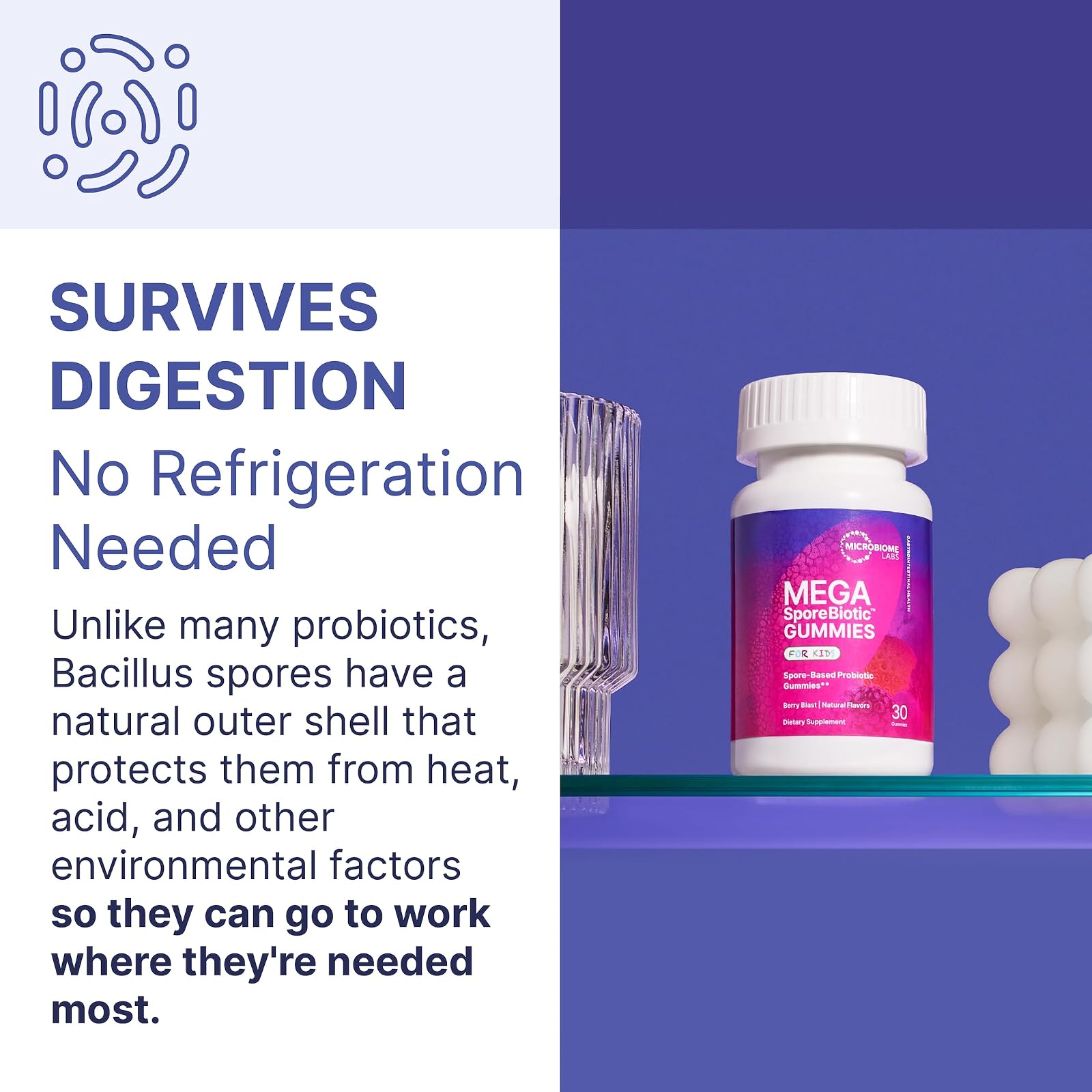 natural digestive support gummy probiotics