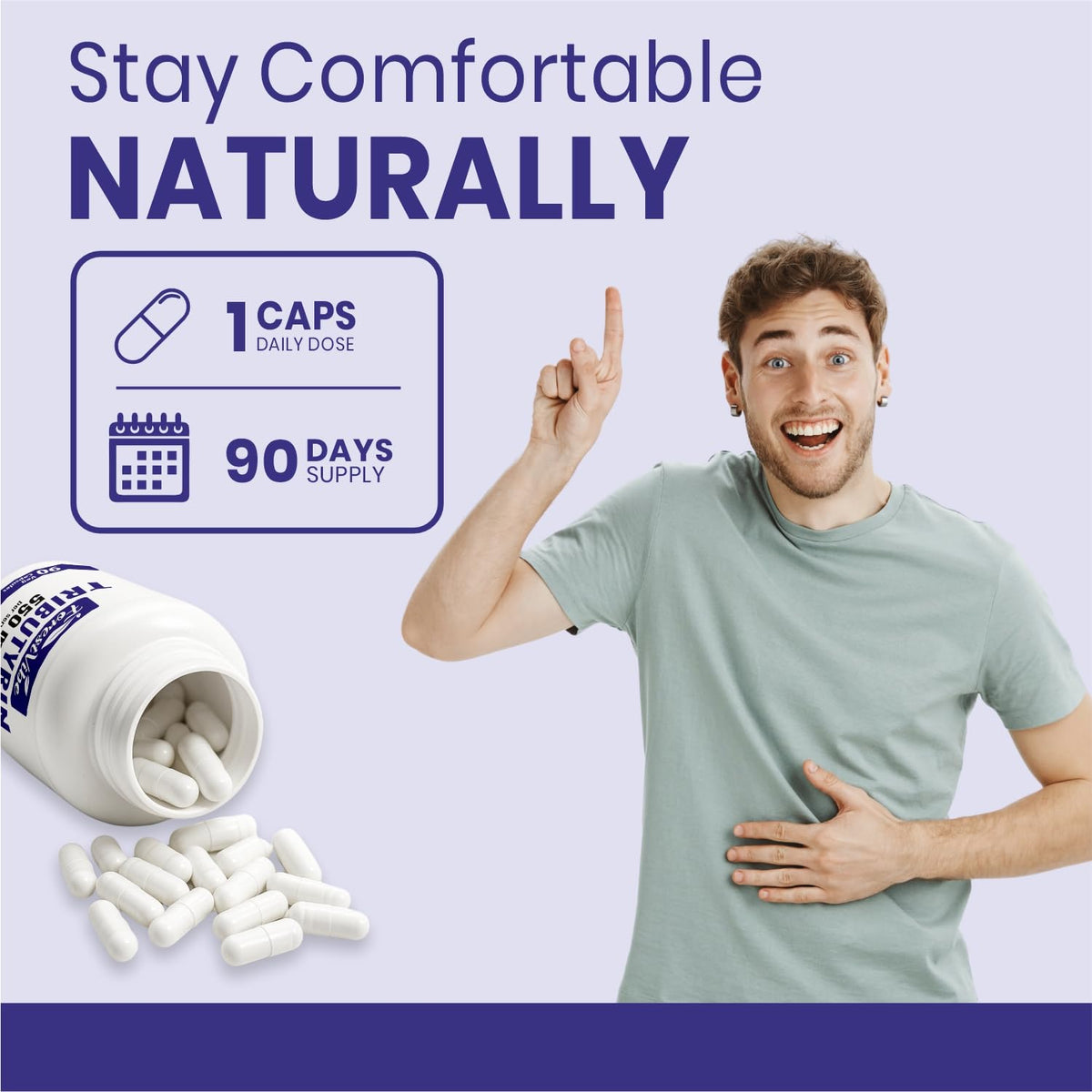 Natural digestive support in 90 capsules