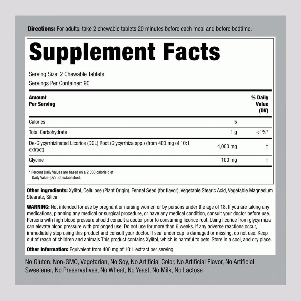 natural digestive support licorice tablets