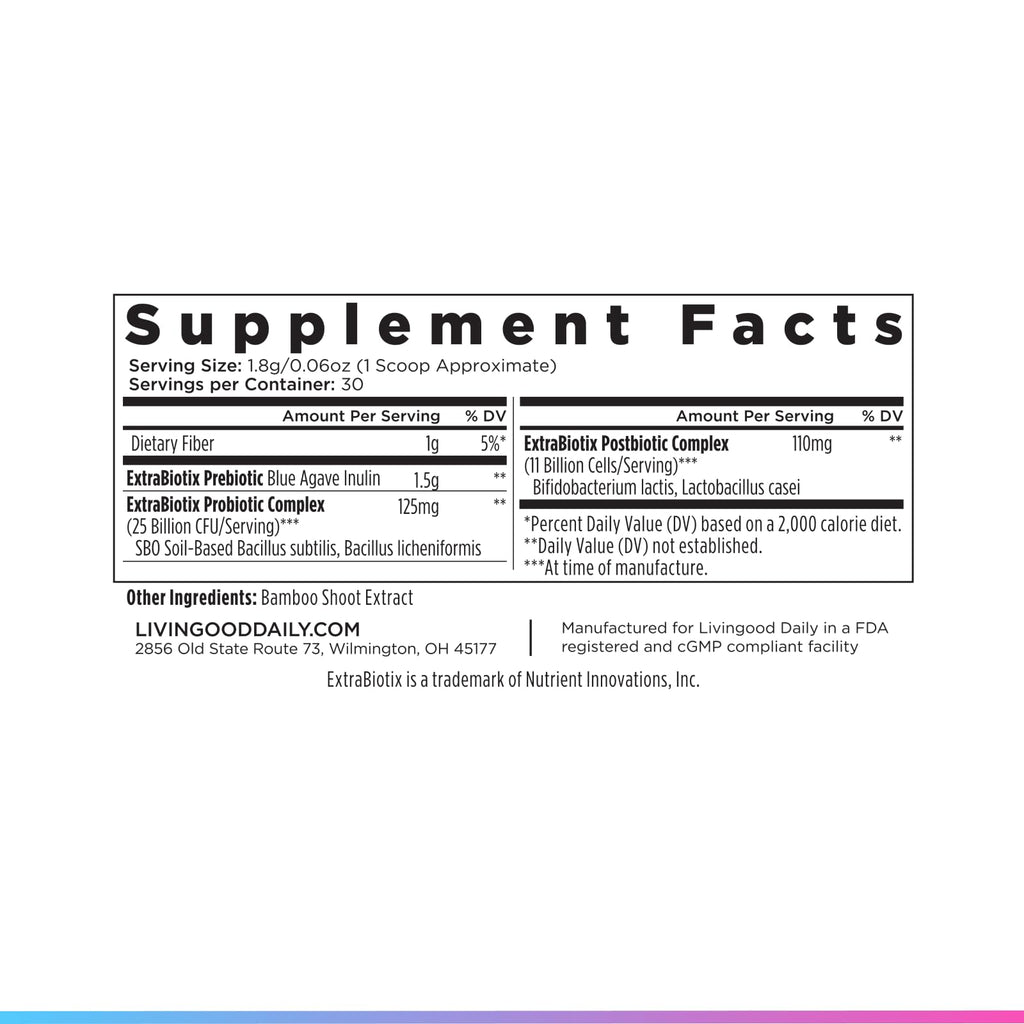 natural digestive support powder blend