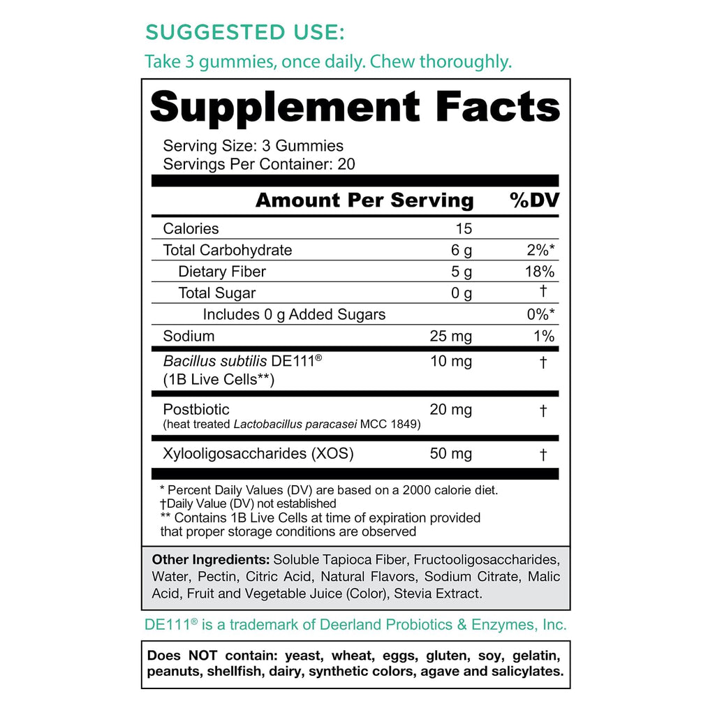 natural digestive support probiotic gummies