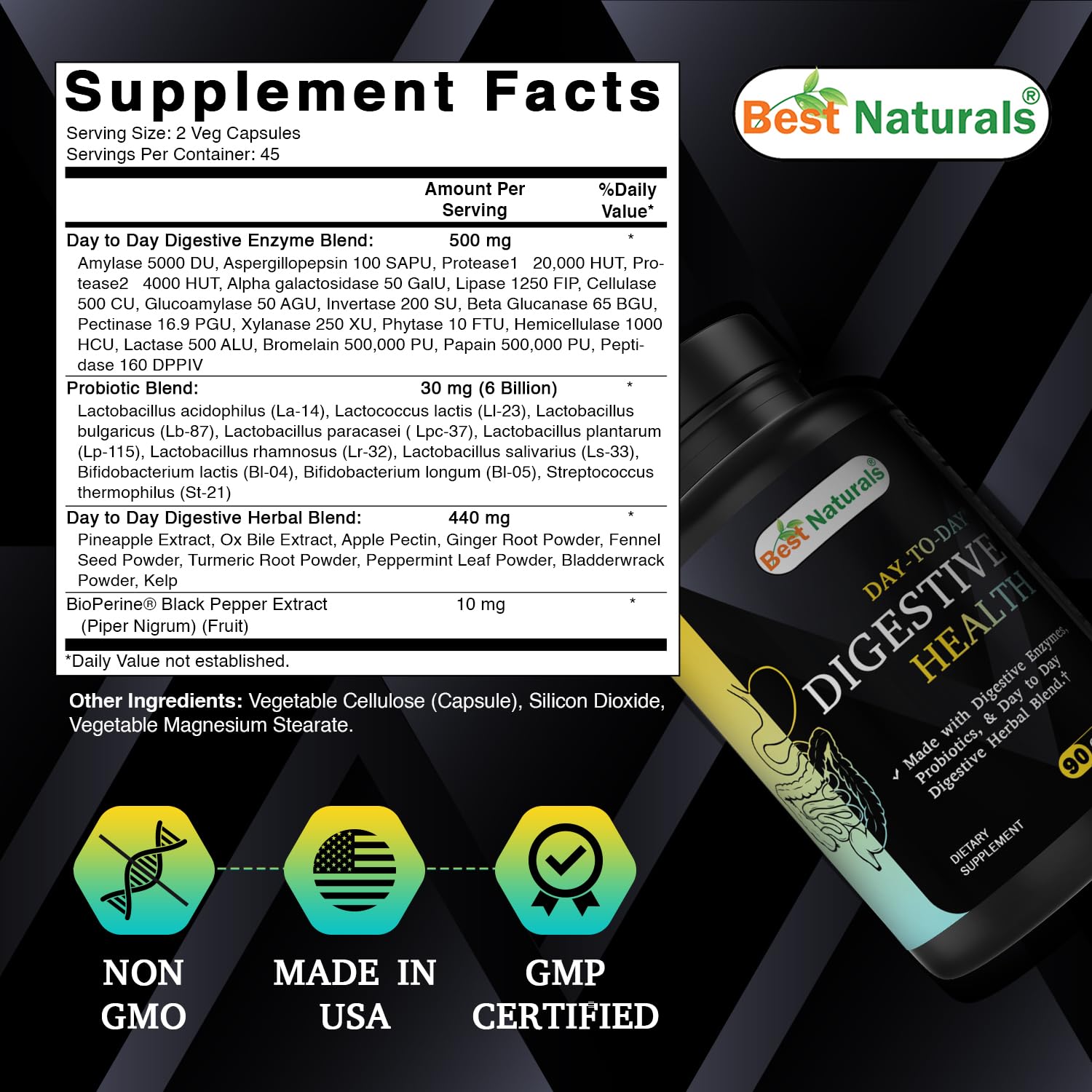 Natural digestive support supplement