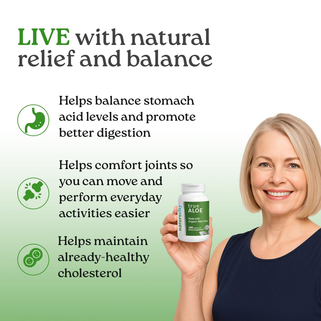 natural digestive support with aloe vera