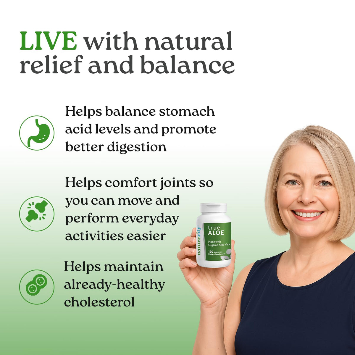 natural digestive support with aloe vera