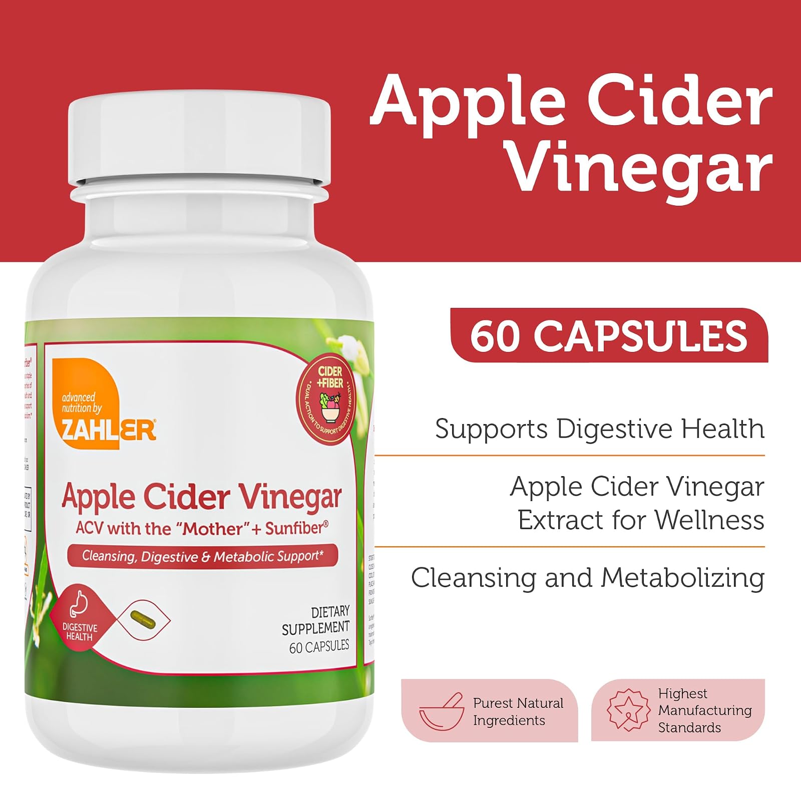 natural digestive support with apple cider vinegar