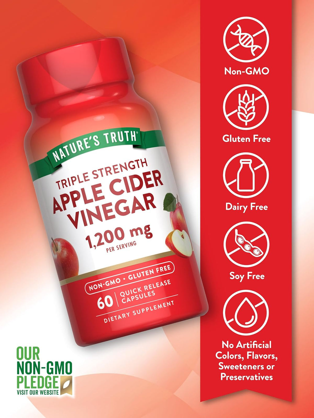 natural digestive support with apple cider vinegar