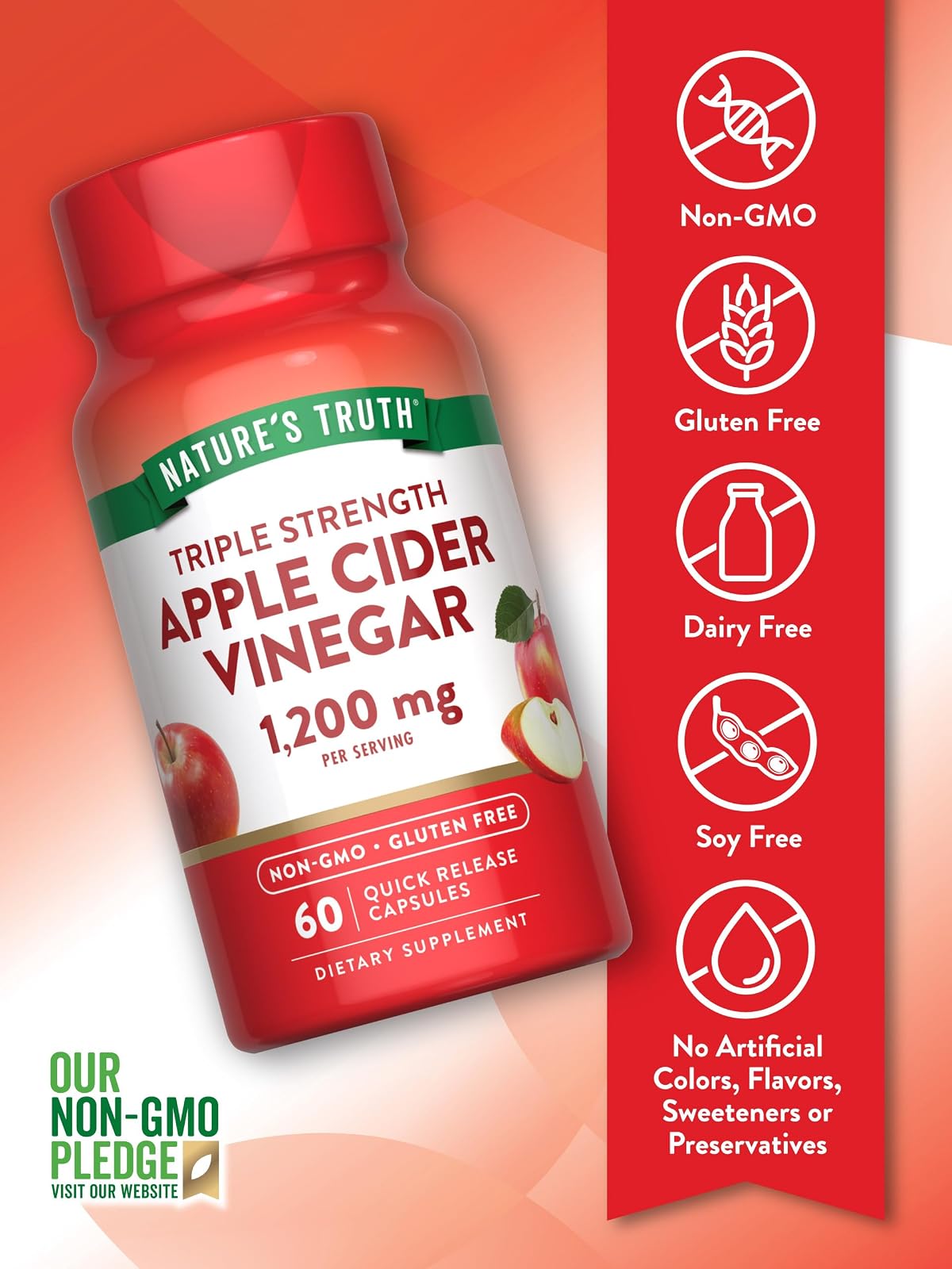natural digestive support with apple cider vinegar
