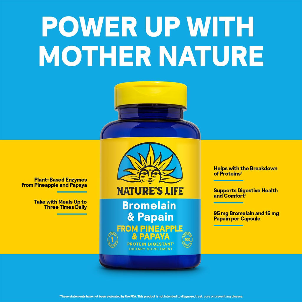 Natural digestive support with bromelain