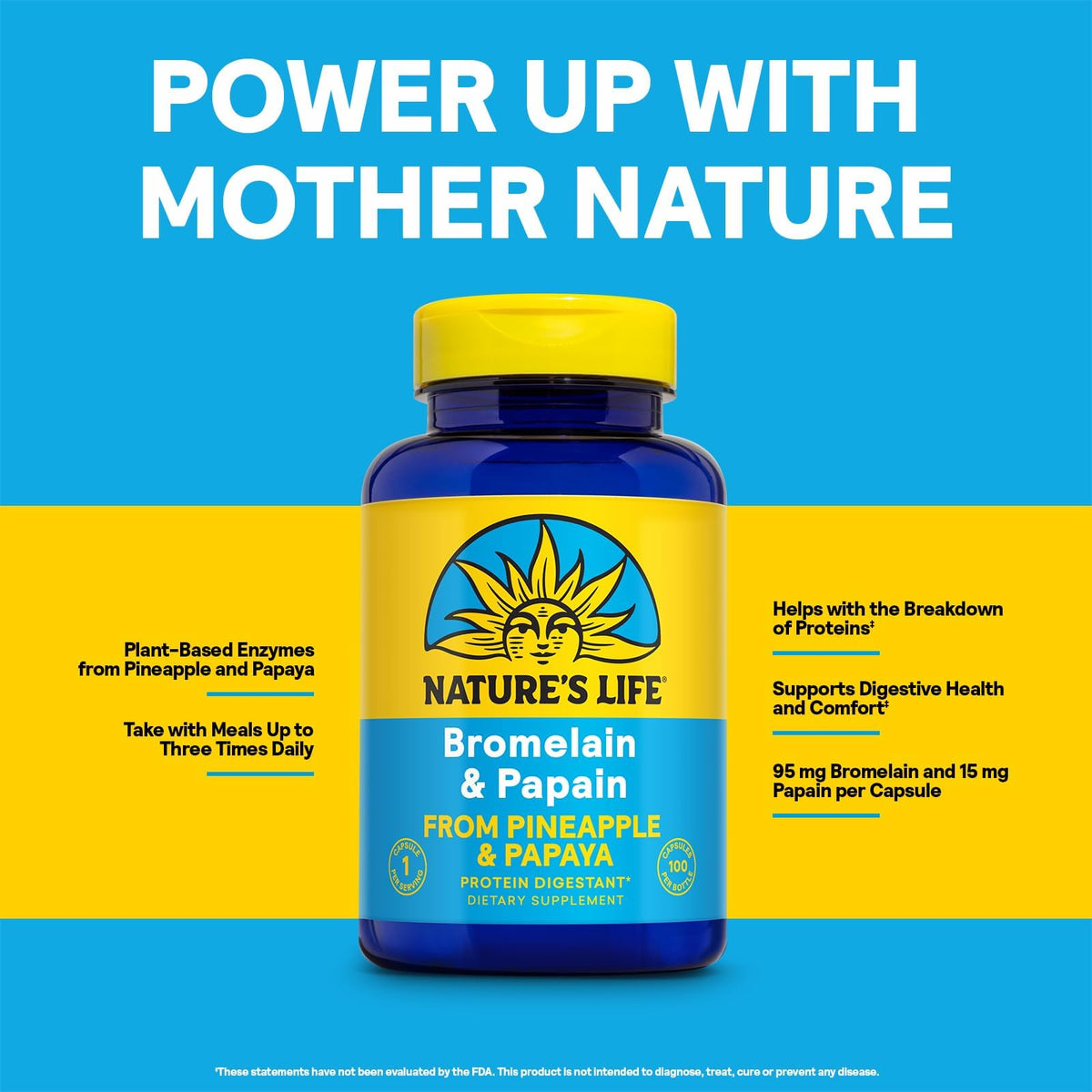Natural digestive support with bromelain