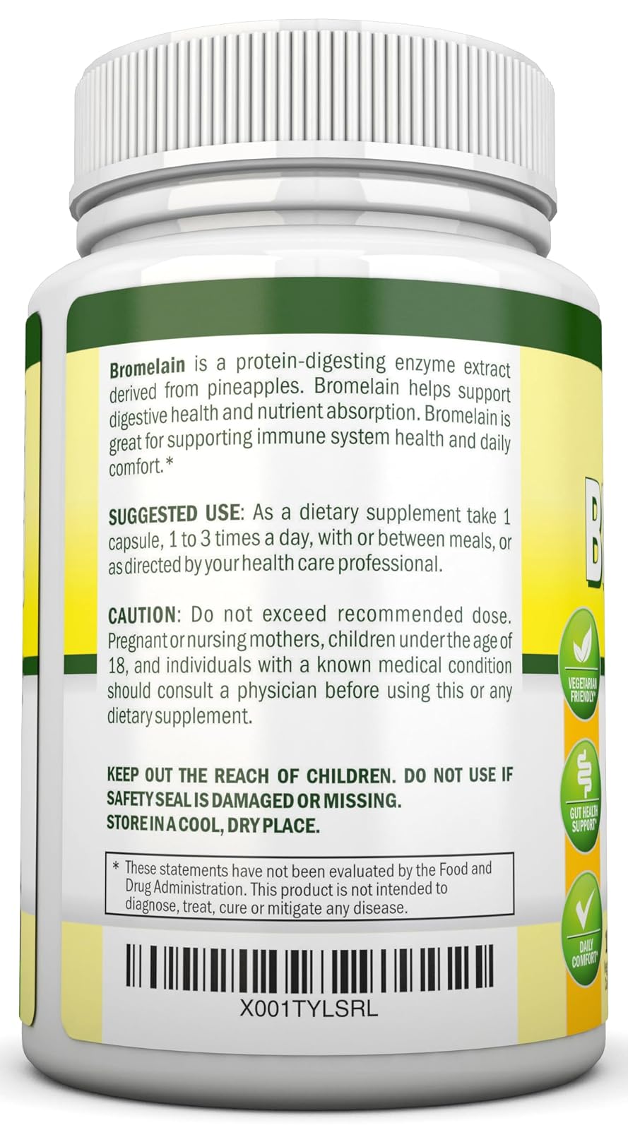 Natural digestive support with bromelain