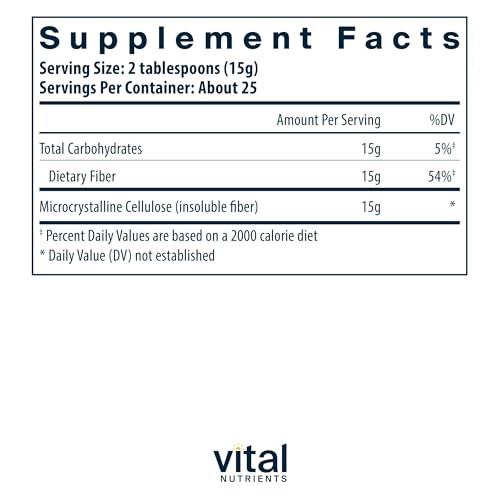 natural digestive support with cellulose powder