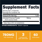 natural digestive support with charcoal