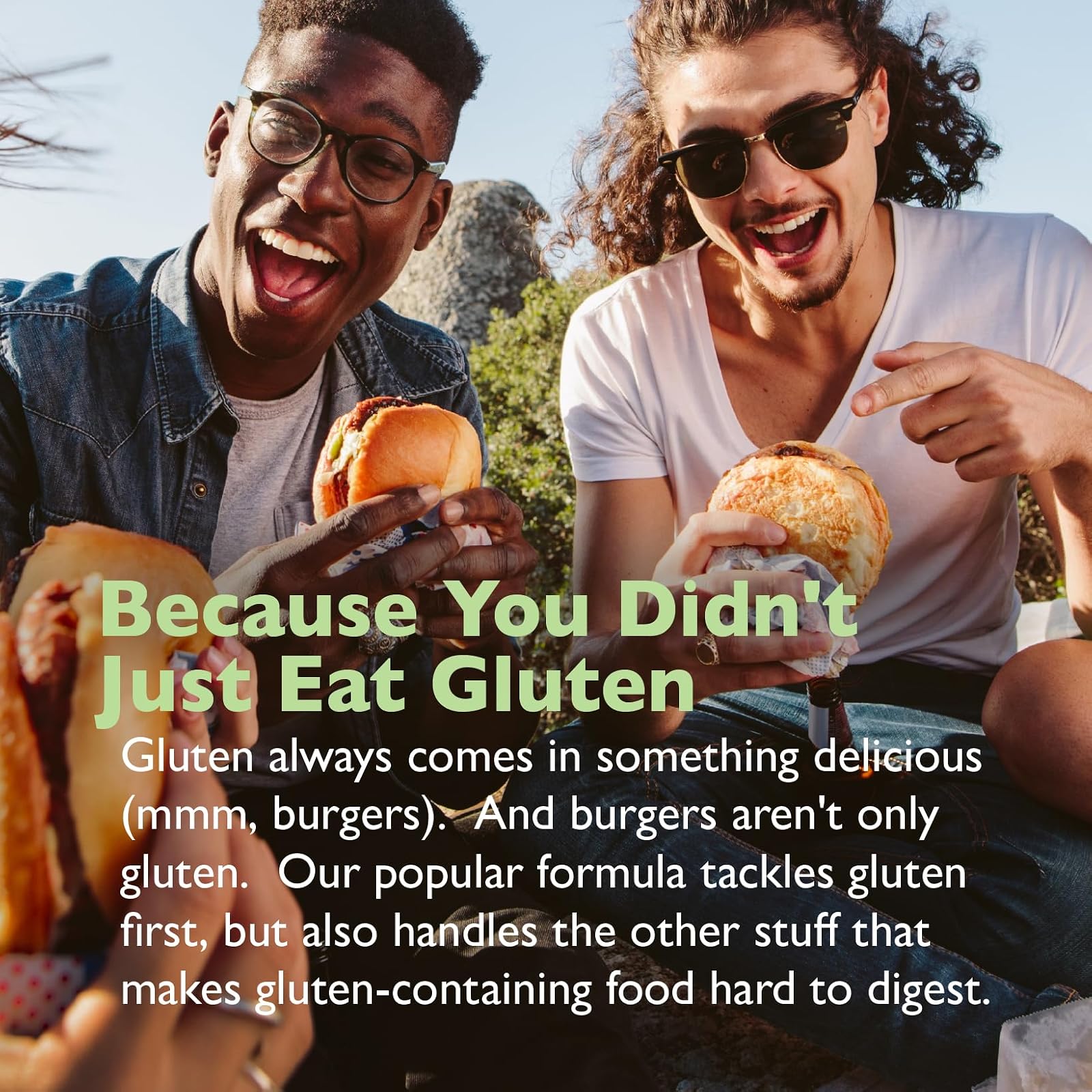 Natural digestive support with enzymes