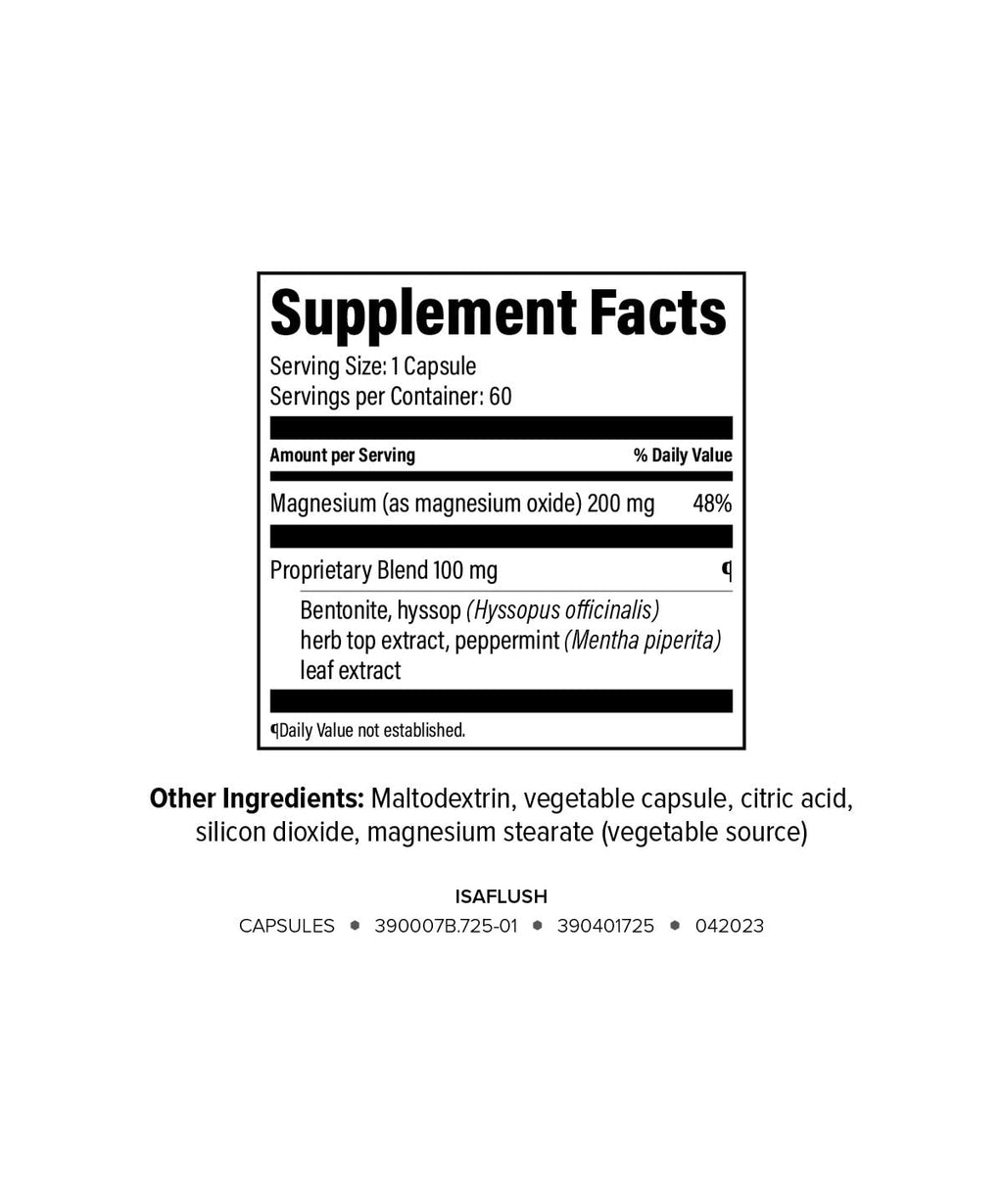 natural digestive support with IsaFlush