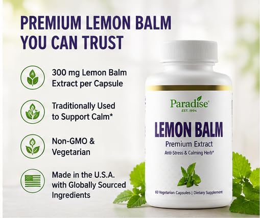 Natural digestive support with lemon balm