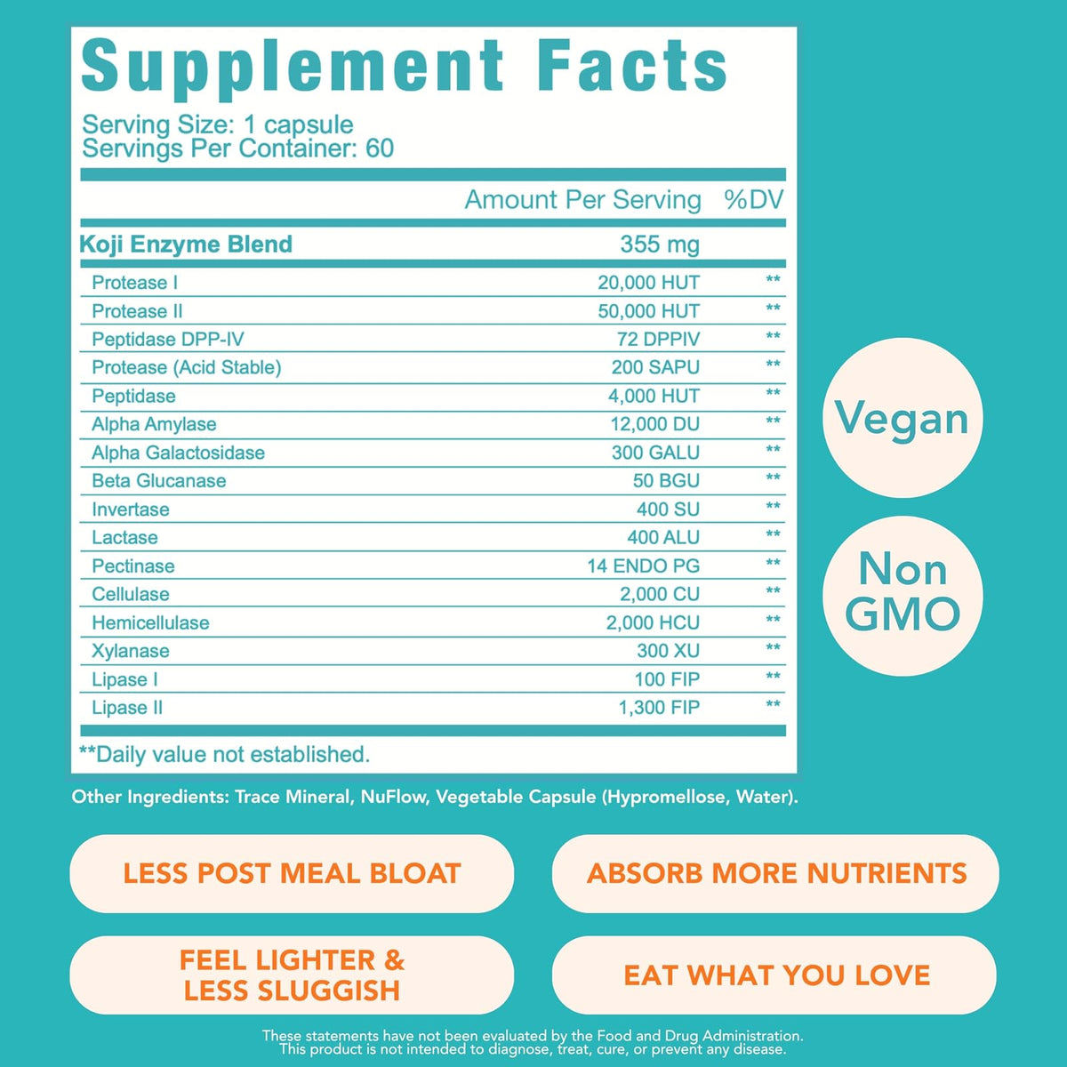 natural digestive support with Let Loose