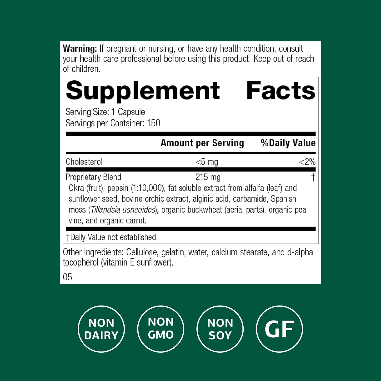 natural digestive support with Okra Pepsin