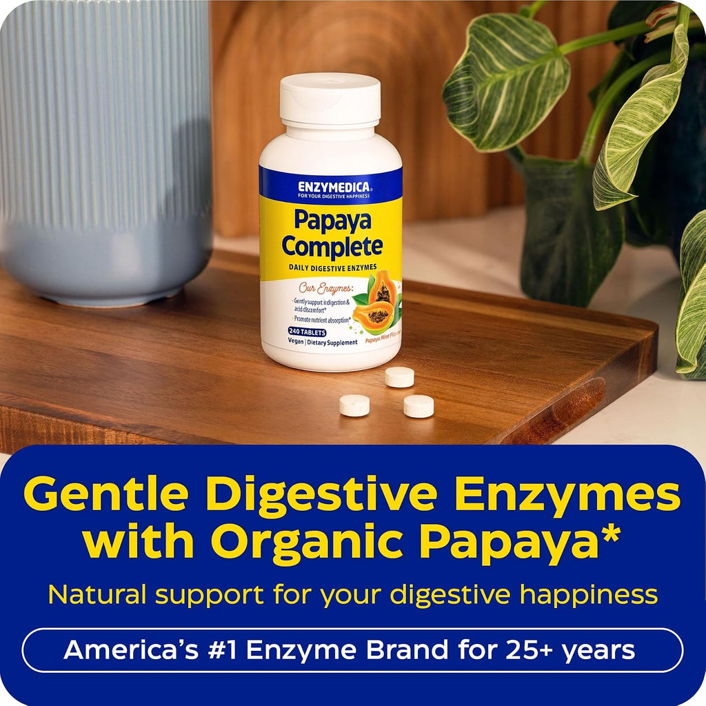 natural digestive support with papaya