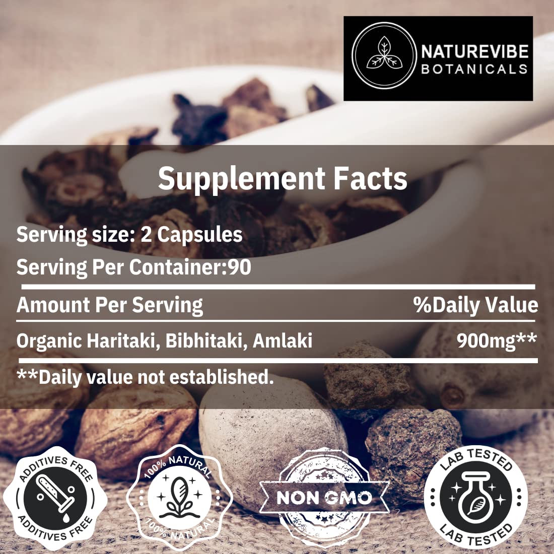 natural digestive support with triphala