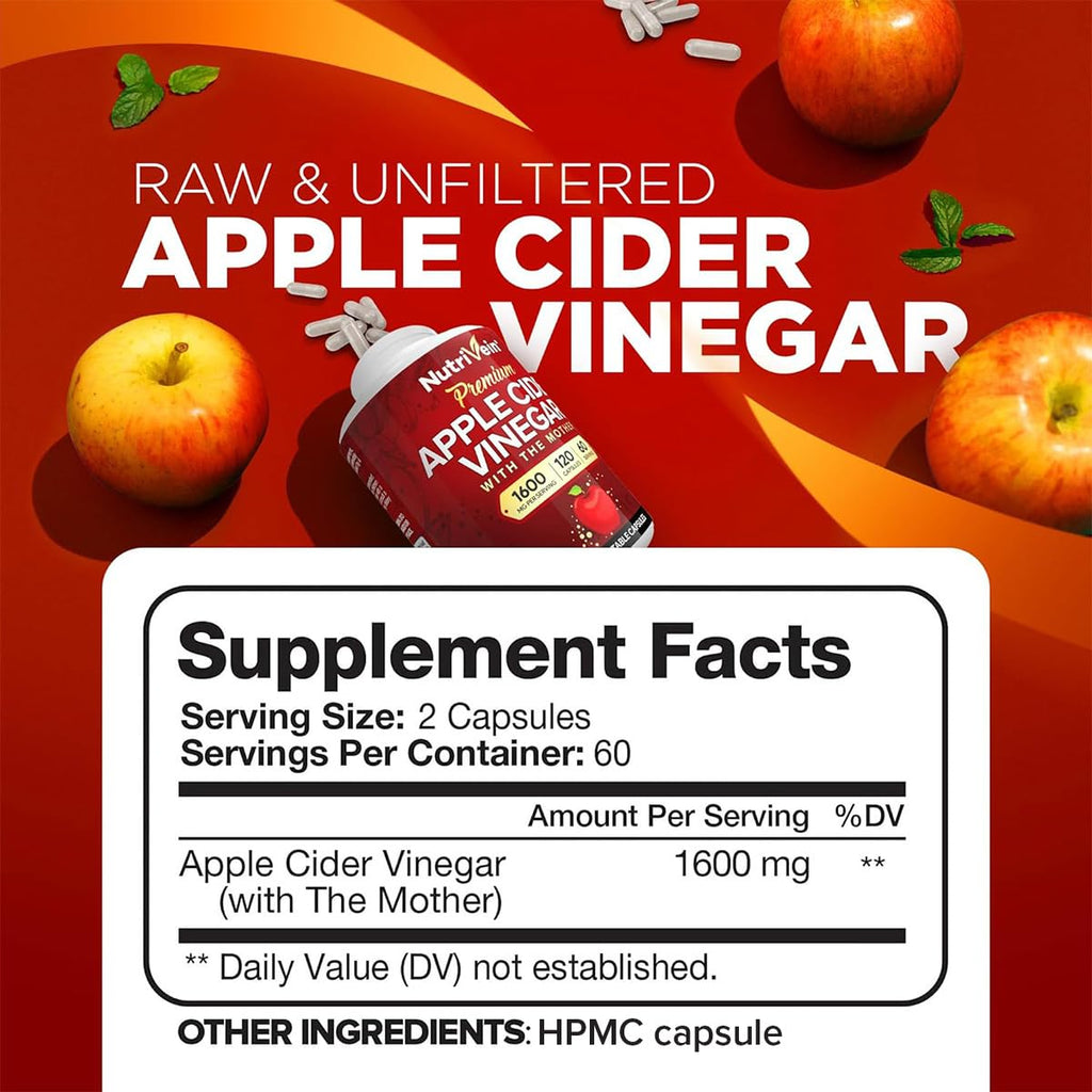natural digestive support with vinegar