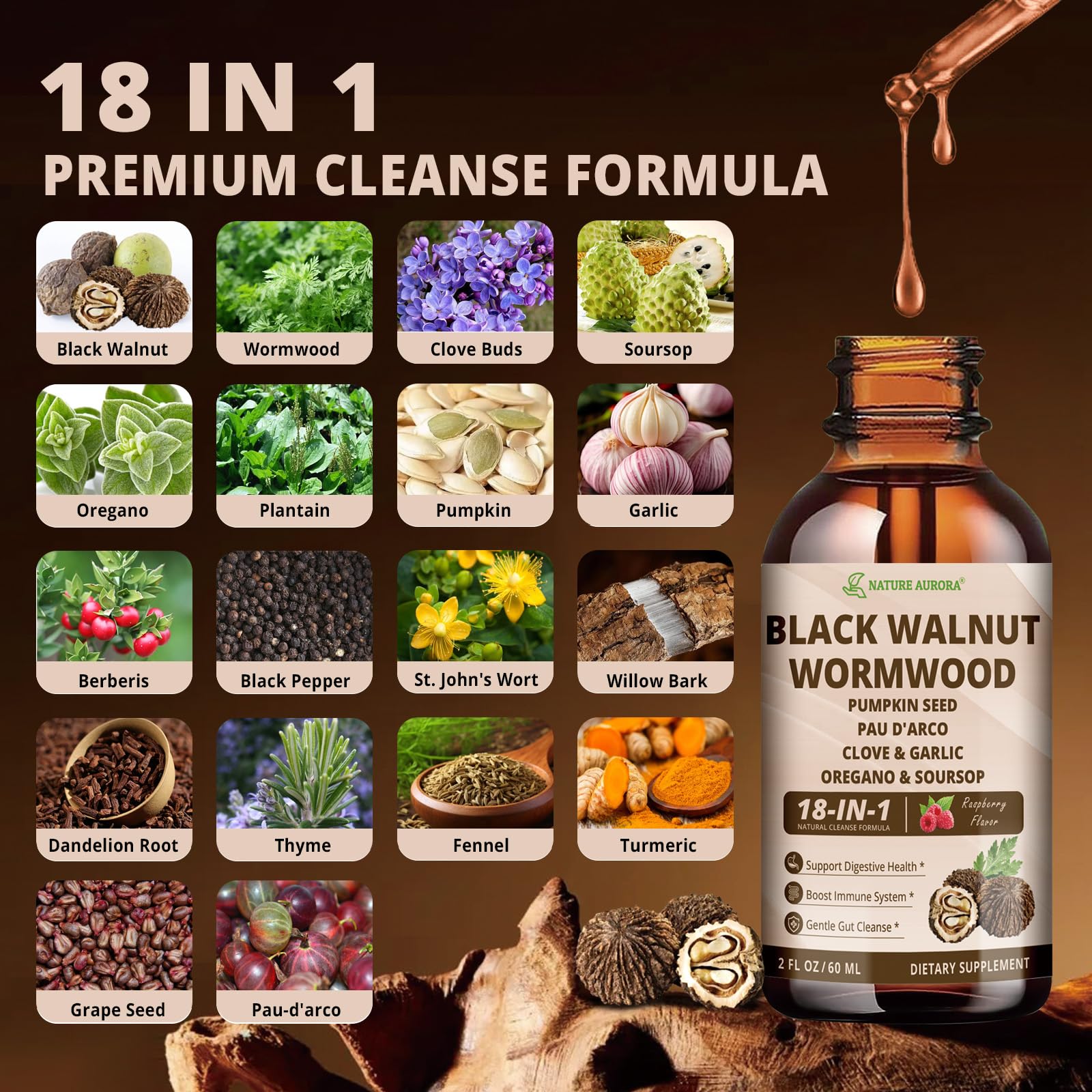 natural digestive support with wormwood