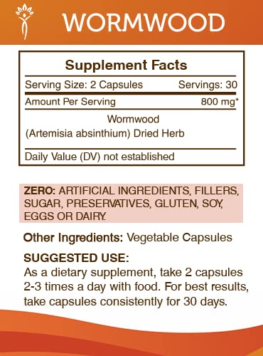 Natural digestive support with Wormwood