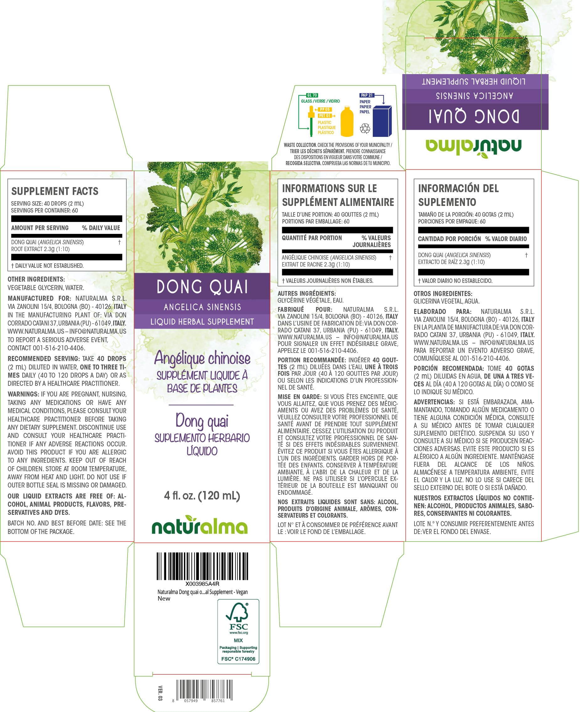 natural dong quai root extract