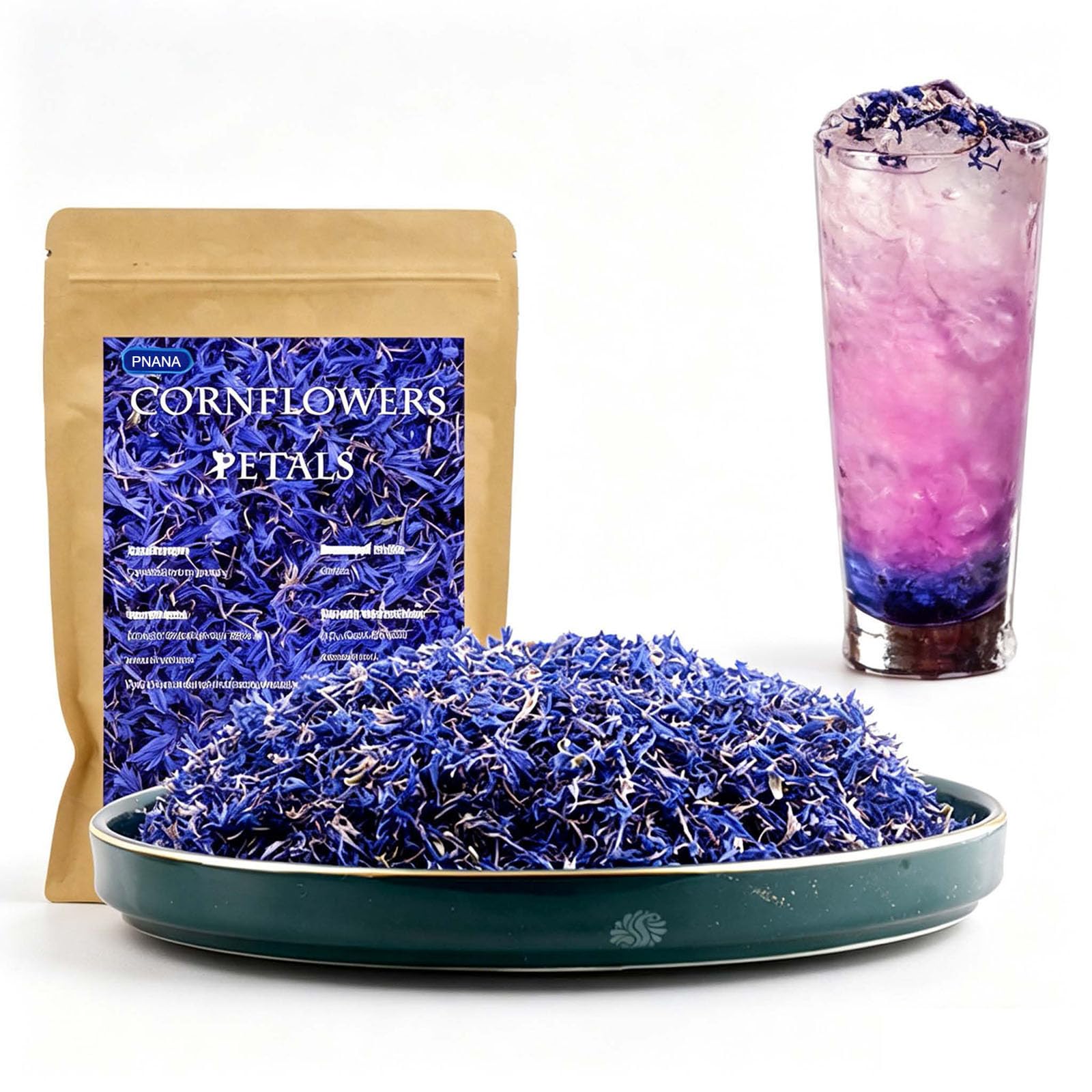 natural dried cornflower petals for tea