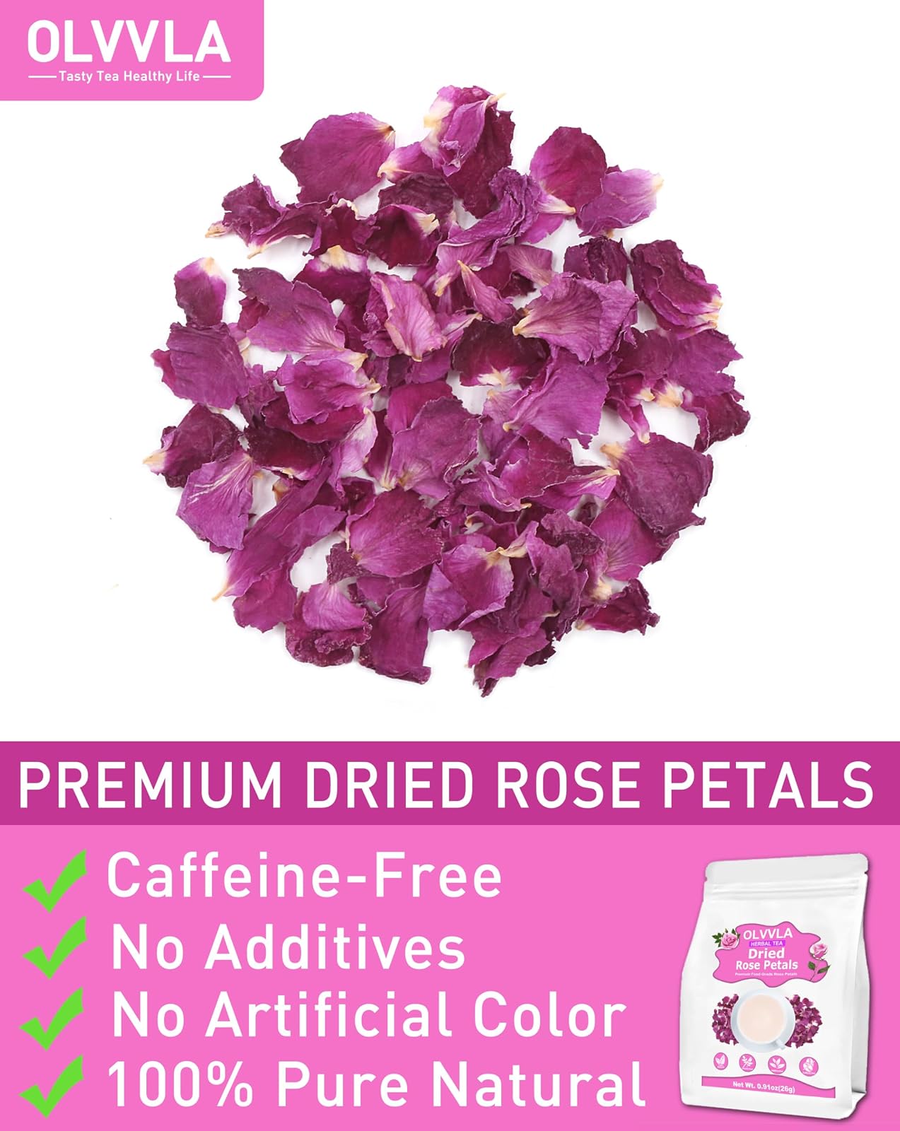 natural dried roses for herbal detox