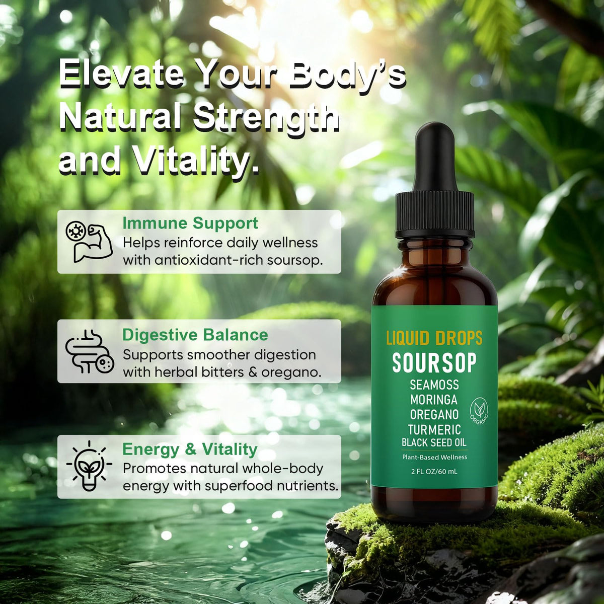 Natural drops for immune support