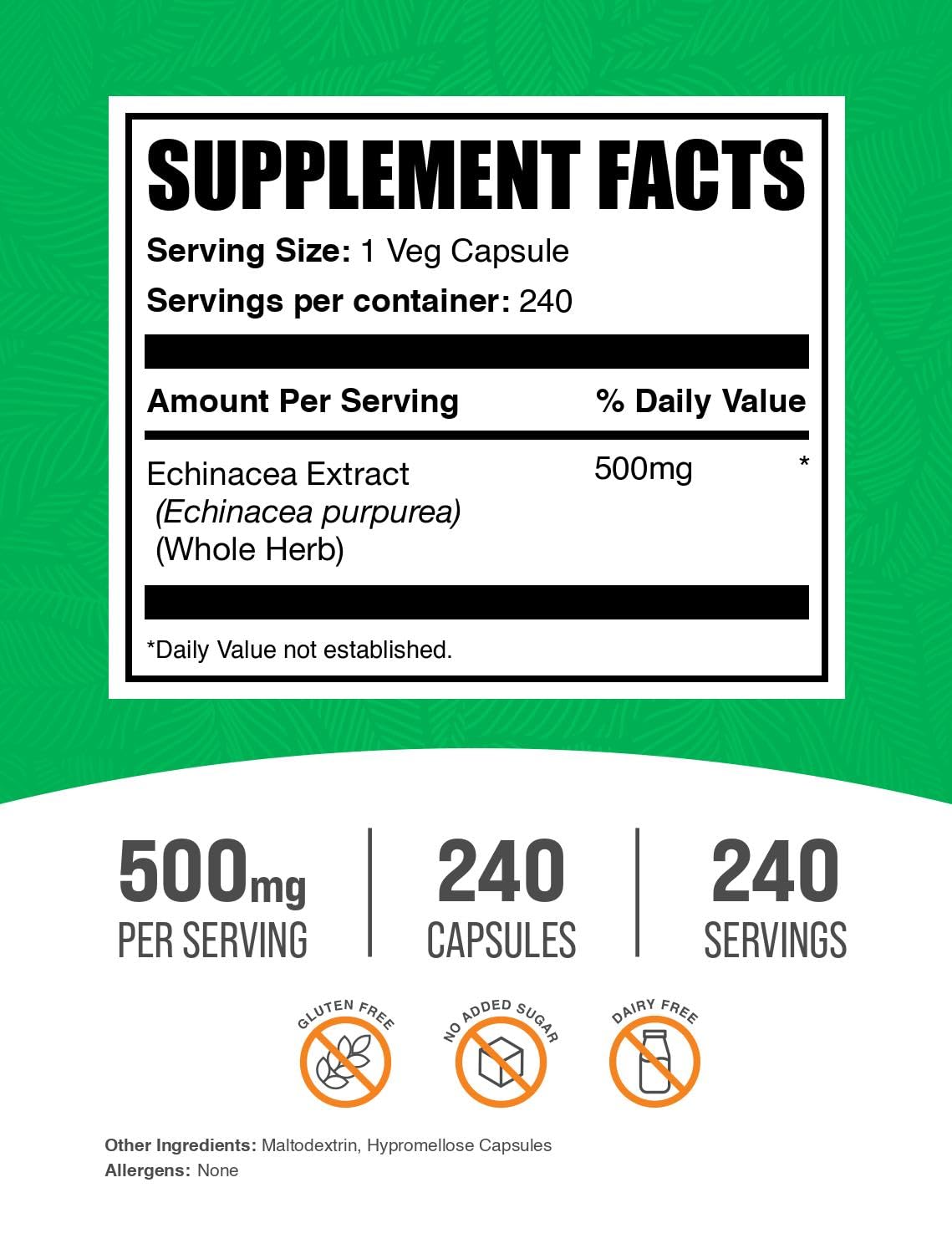 natural echinacea capsules for wellness