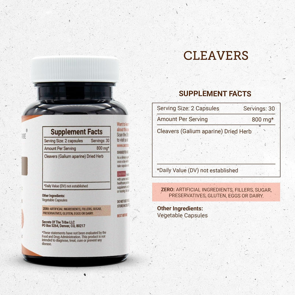 natural echinacea cleavers capsules
