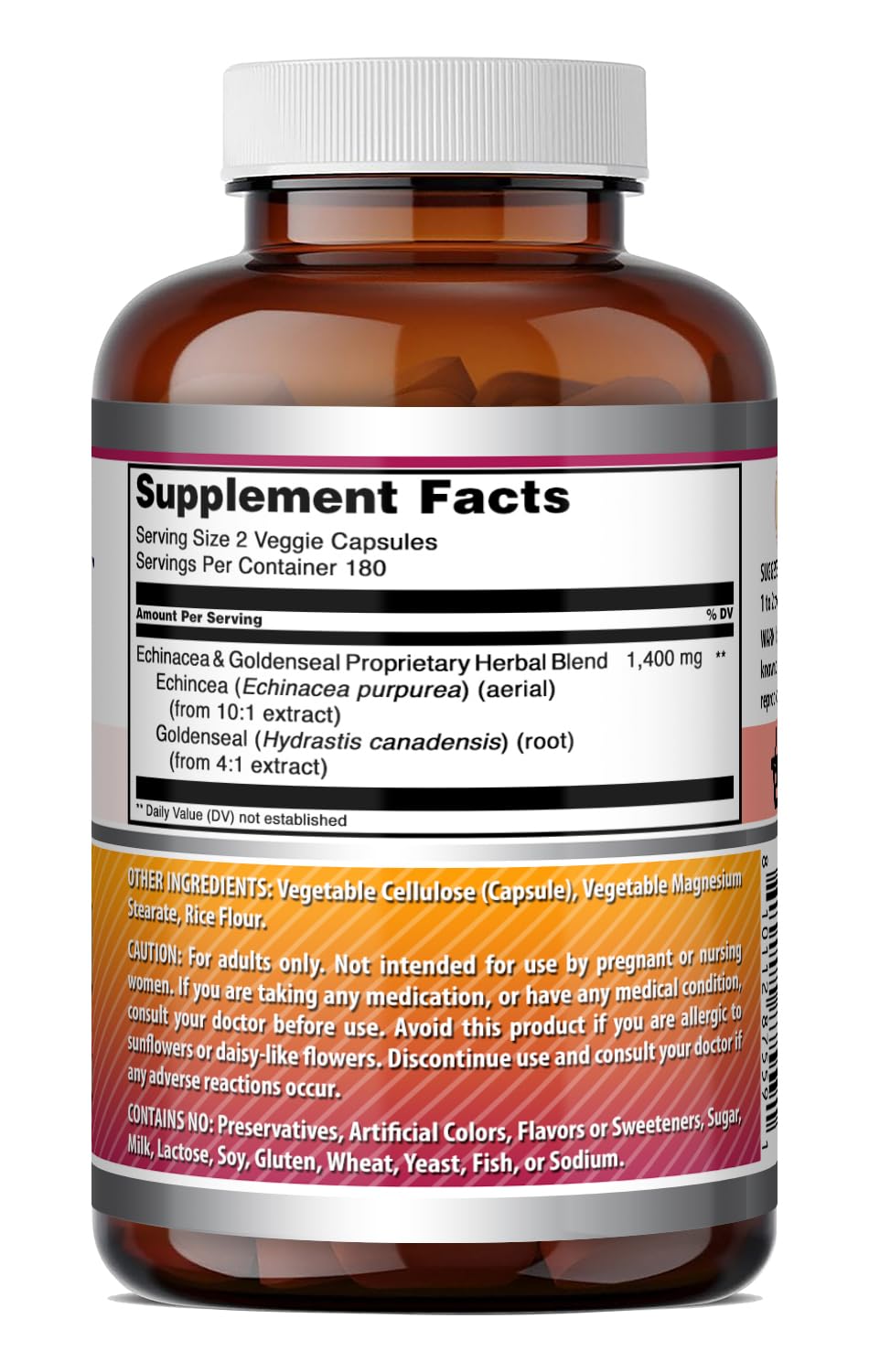 Natural echinacea for cold prevention