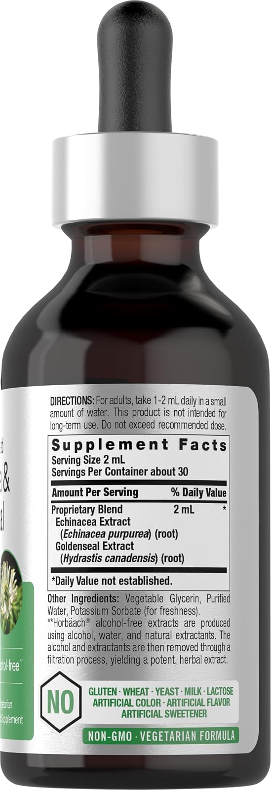 natural echinacea goldenseal herbal remedy