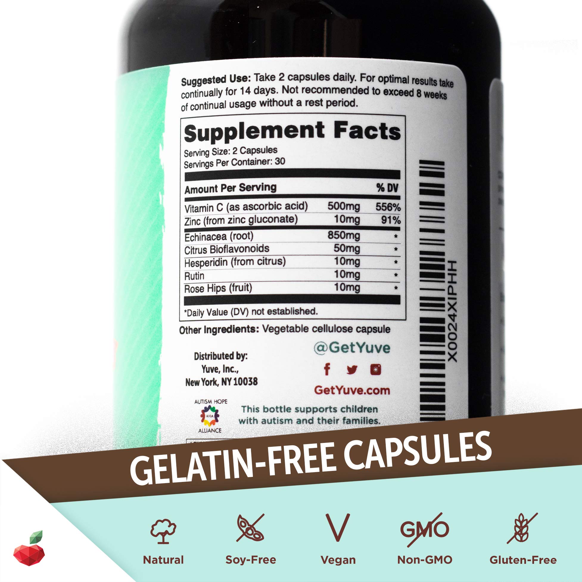 Natural echinacea health benefits supplement