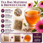 Natural Echinacea tea for cold relief