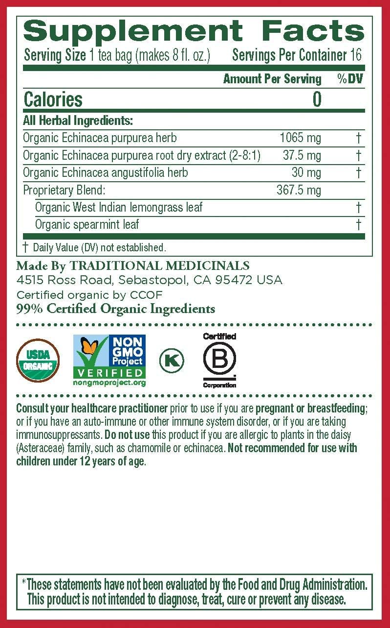 Natural echinacea tea for seasonal health