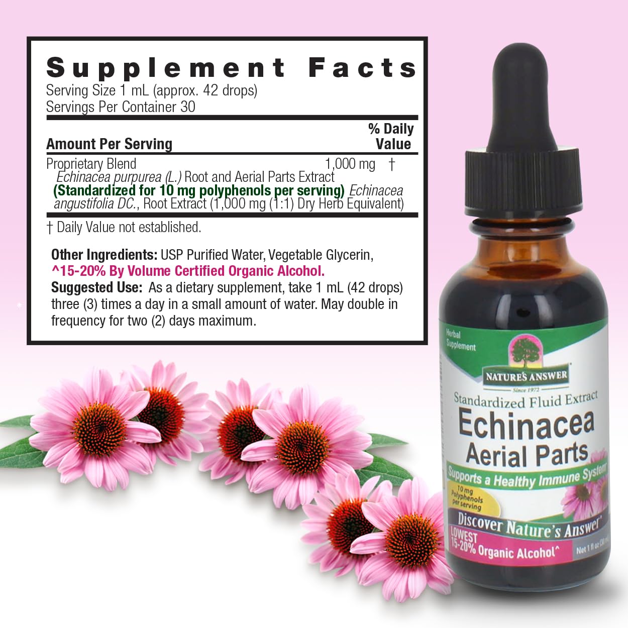 Natural echinacea tincture benefits