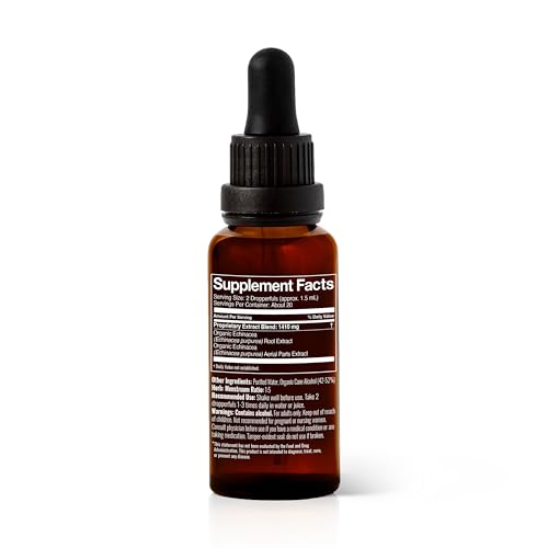 Natural echinacea tincture for wellness