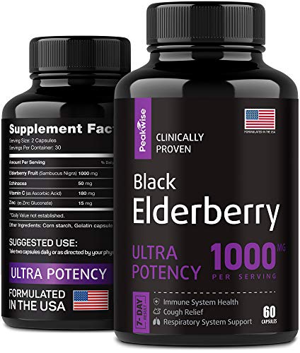 Natural elderberry antioxidant supplement