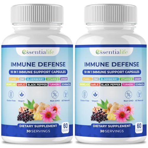 Natural elderberry capsules for adults