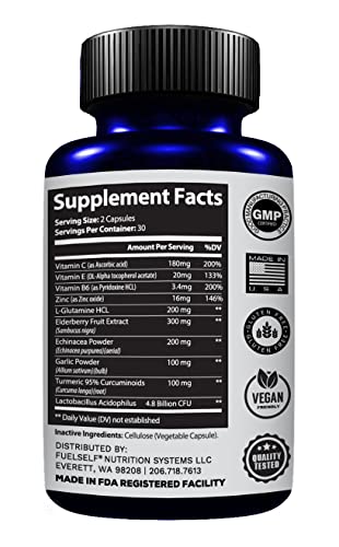Natural elderberry extract capsules