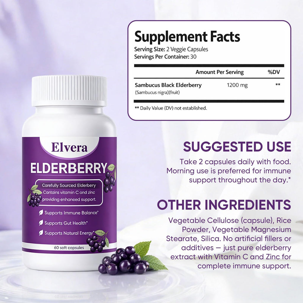 natural elderberry extract for cold relief