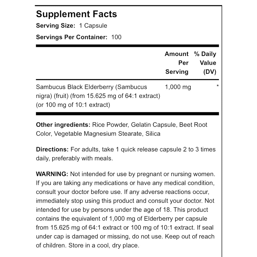 natural elderberry extract for health